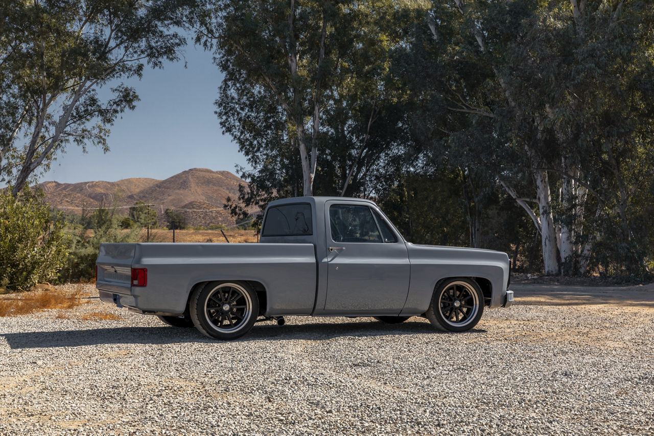 1980 Chevrolet C10 - American Racing DRAFT - Black | Wheel Pros